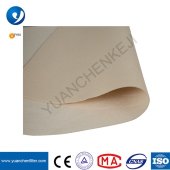 High Temperture PPS Needle Felt Air Filter Fabric With PTFE Membrane ...